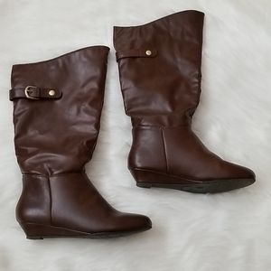 Merona | Shoes | Merona Brown Boots | Poshmark